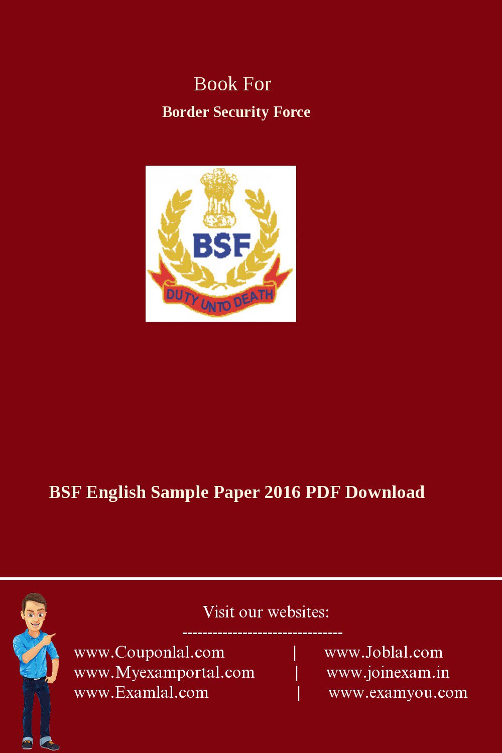 Border Security Force(BSF) English Sample Paper 2016 PDF Download - It ...